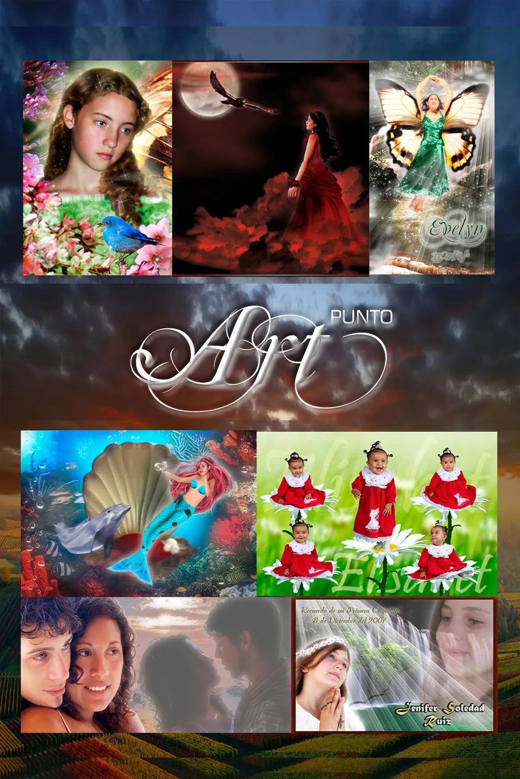 Fotomontaje para 7 fotos - Imagui