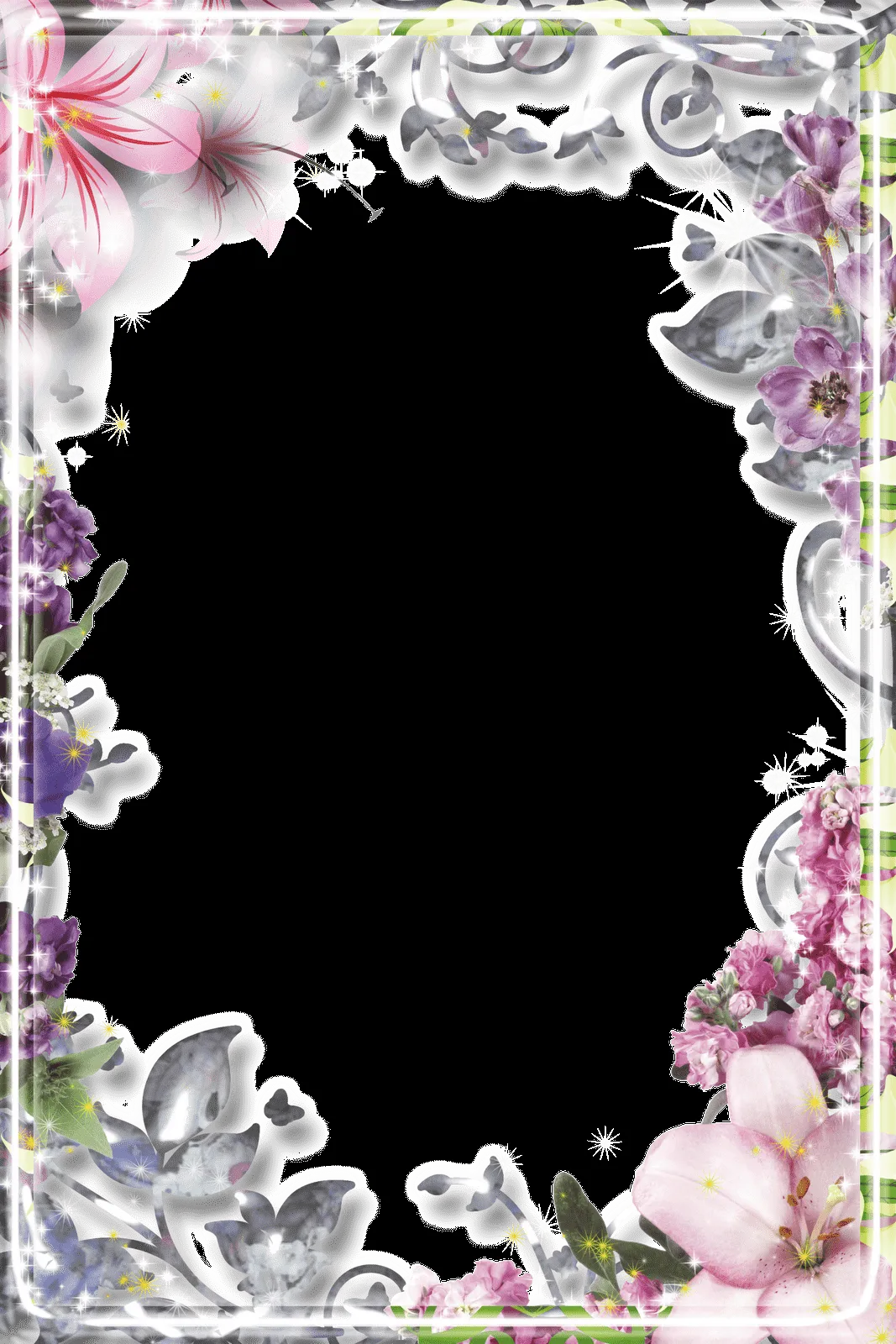 Frames de flores - Imagui