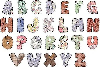 Abecedario en patchwork - Imagui