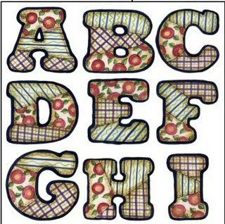 Abecedario en patchwork - Imagui