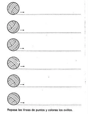 Ejercicios con lineas para niños - Imagui