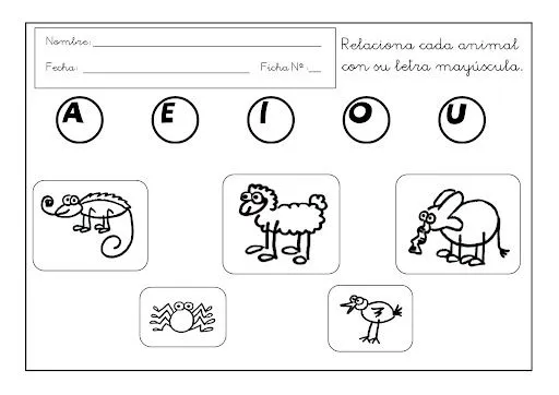 Actividades de las vocales para preescolar - Imagui