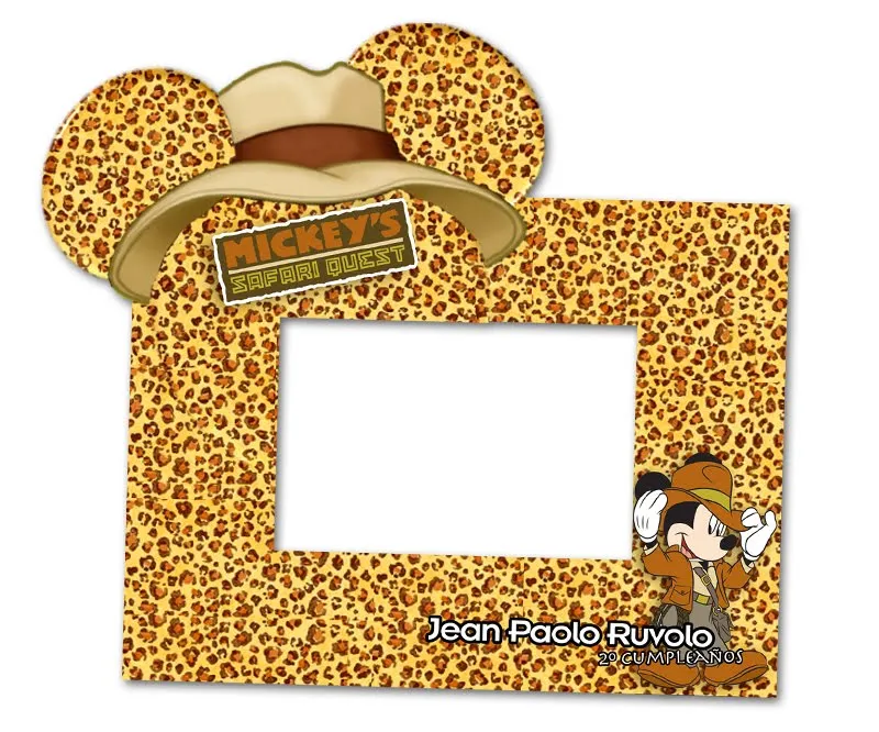 Tarjetas Mickey safari - Imagui