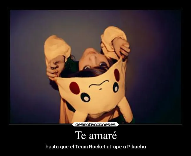 Pikachu amor desmotivaciones - Imagui