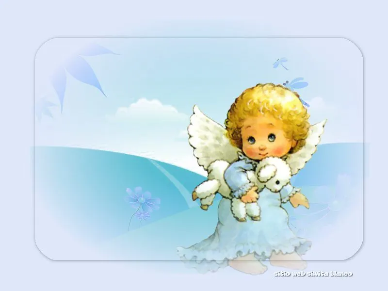 Tarjetas de angelitos bebés - Imagui