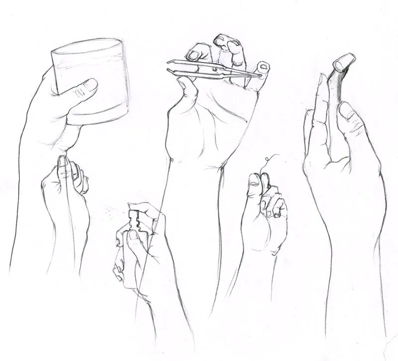 Bocetos de manos - Imagui