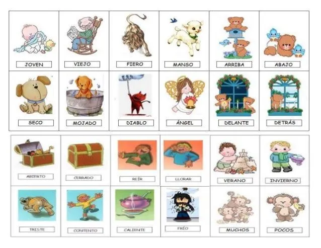 Sinónimos con dibujos - Imagui