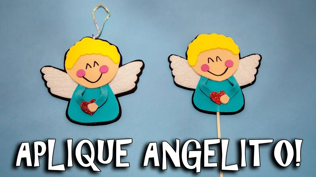 Angelitos en goma eva - Imagui