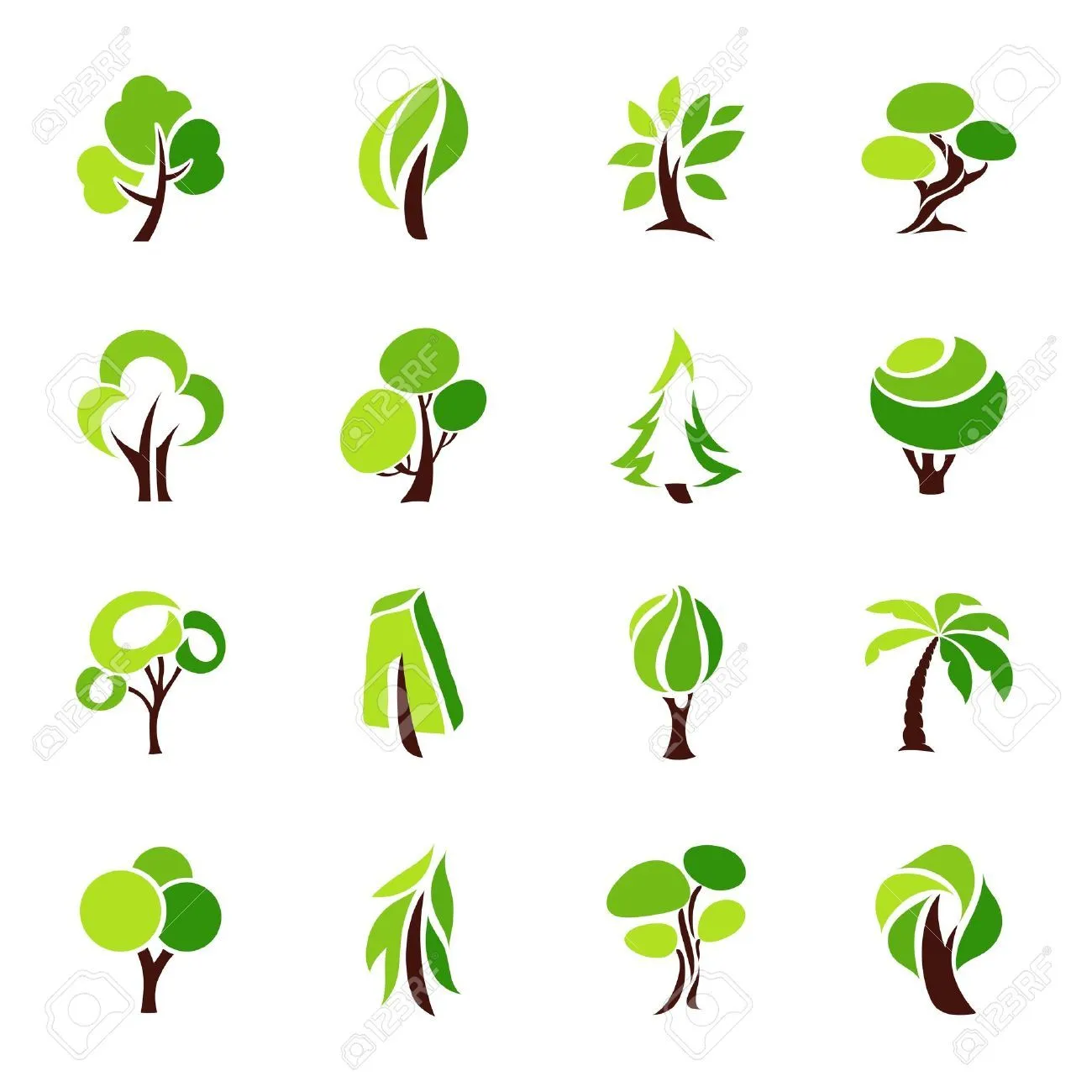 Plantilla de arboles - Imagui