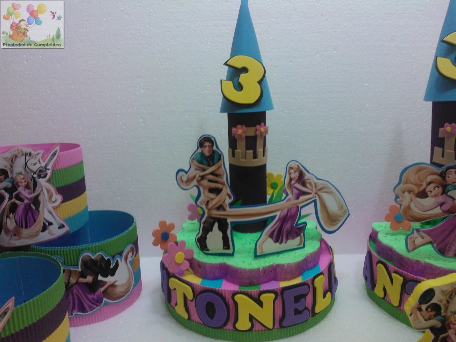 Mesa tematica de rapunzel - Imagui