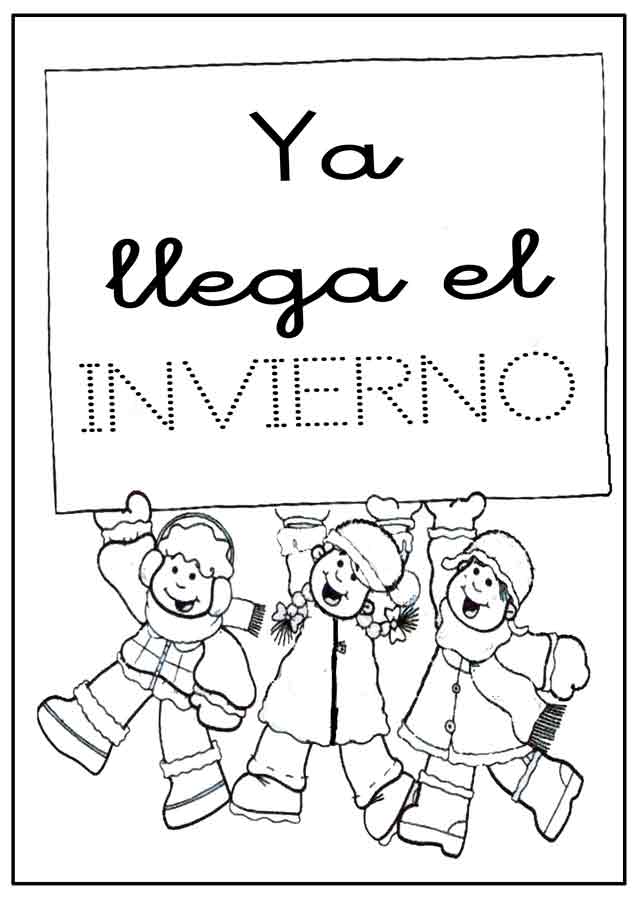 Llego el invierno para colorear - Imagui