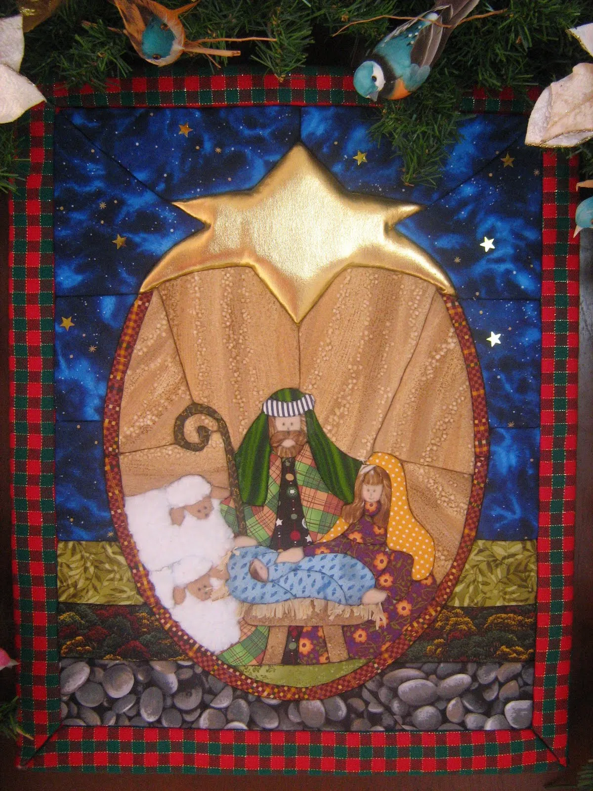 Pesebre en patchwork sin aguja - Imagui