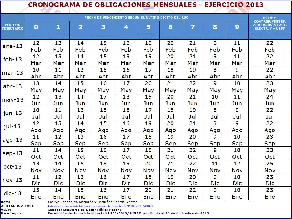 Cronograma mensual 2013 - 11 fotos e imágenes gratis - Imagui