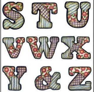 Letras para patchwork con moldes - 13 fotos e imágenes gratis - Imagui