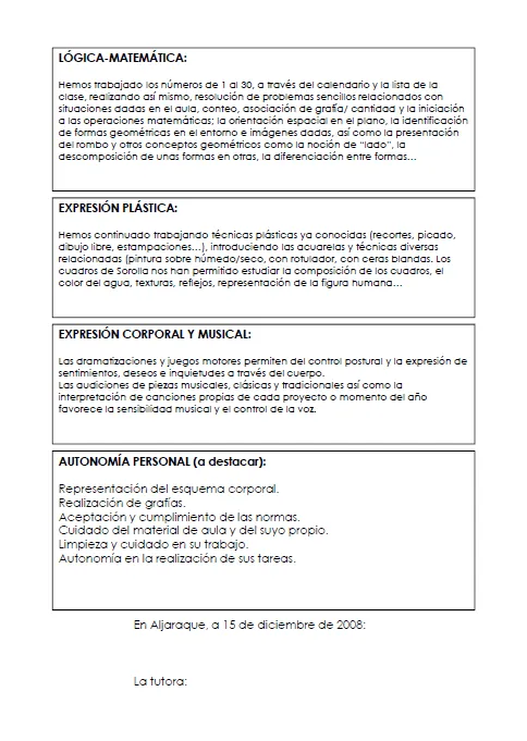 Modelo de un informe simple - Imagui