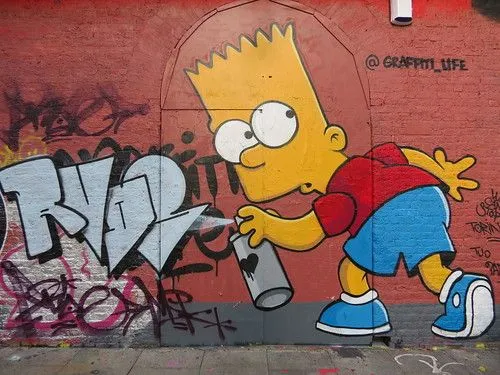 Graffitis de bart Simpson - Imagui