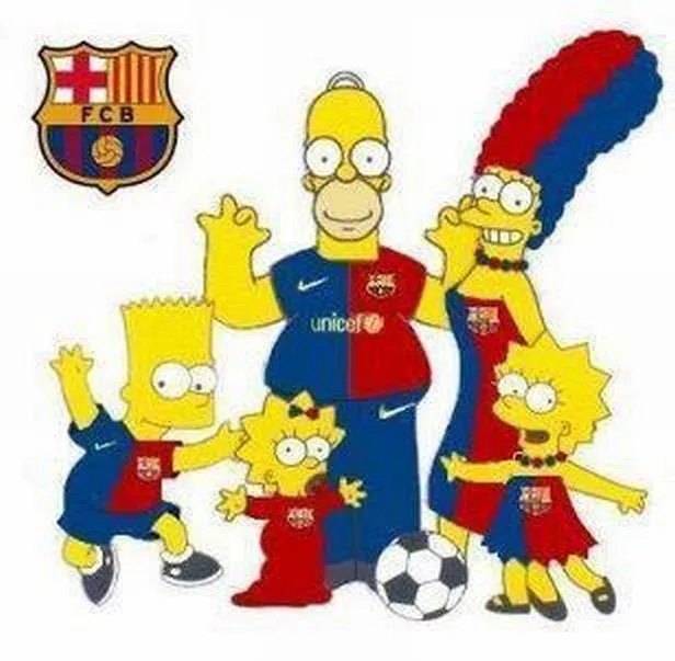 Fotos de los Simpson con la camiseta del real madrid - Imagui