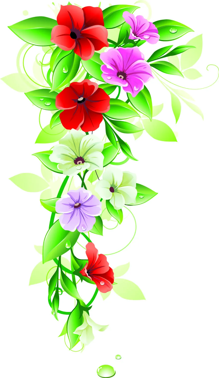 Flowers vector free - Imagui