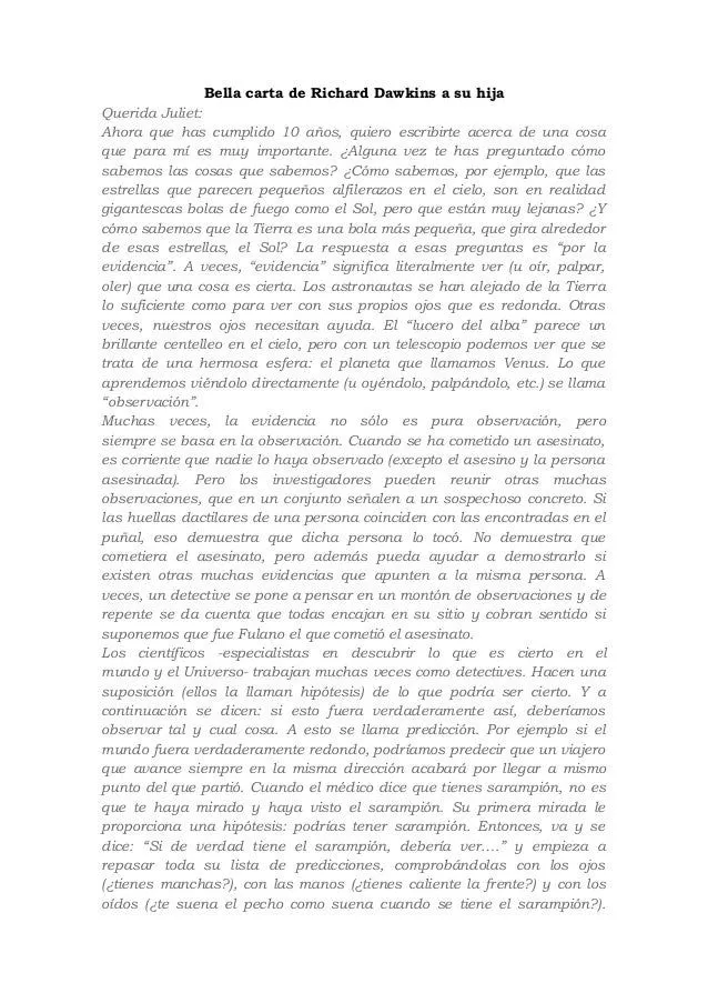 Carta para una hija pequeña - Imagui