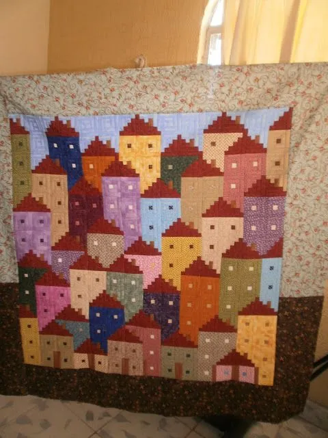 Gallina patchwork log cabin - Imagui