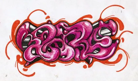 Bocetos de graffitis 3D - Imagui