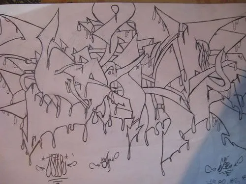 Graffiti wild style boceto - Imagui