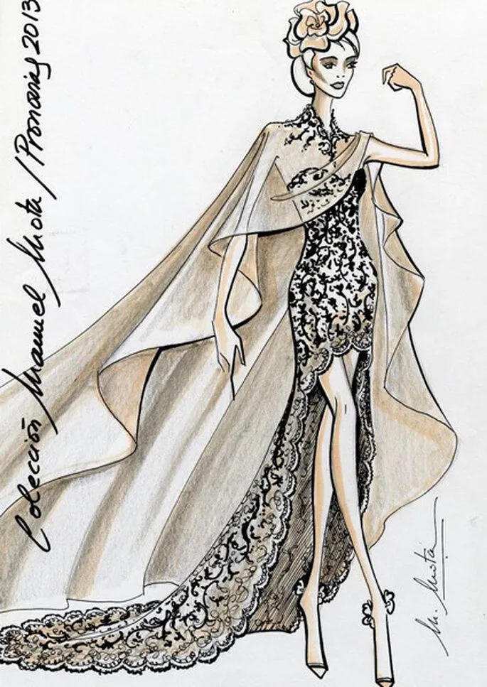 Bocetos vestidos cortos - Imagui