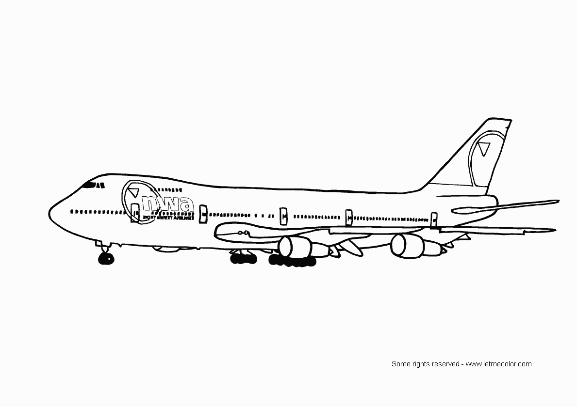 Dibujos de aviones Boeing 747 para colorear - 4 fotos e imágenes gratis ...