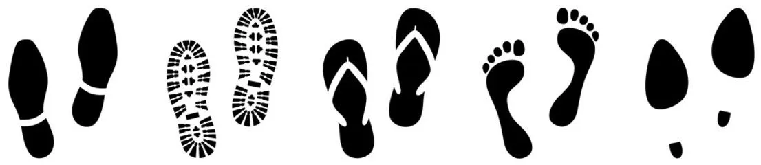 Dibujos de pisadas - Imagui