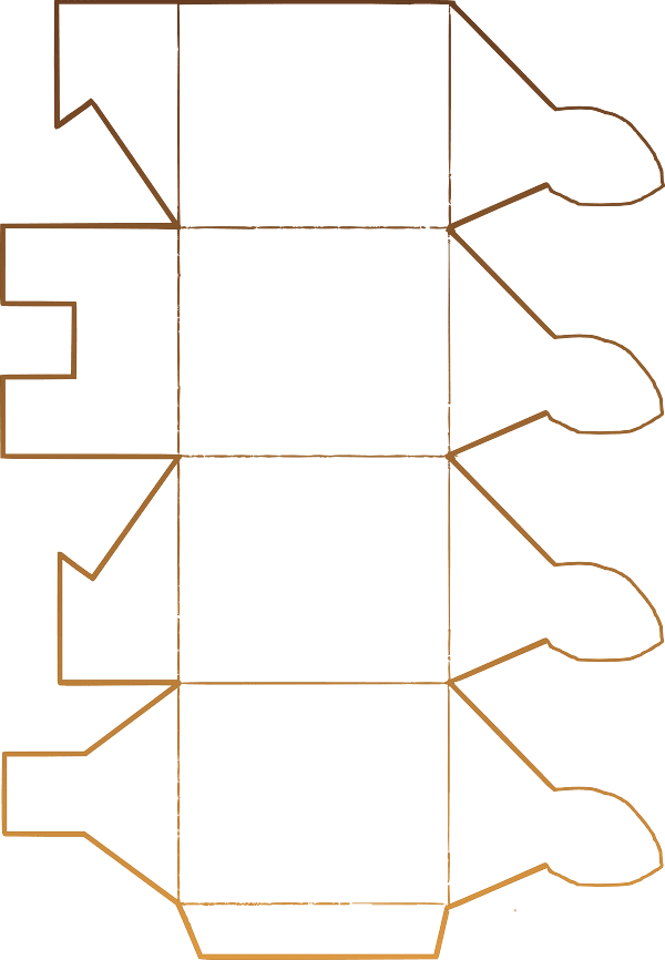 Molde Cajitas De Papel Imagui