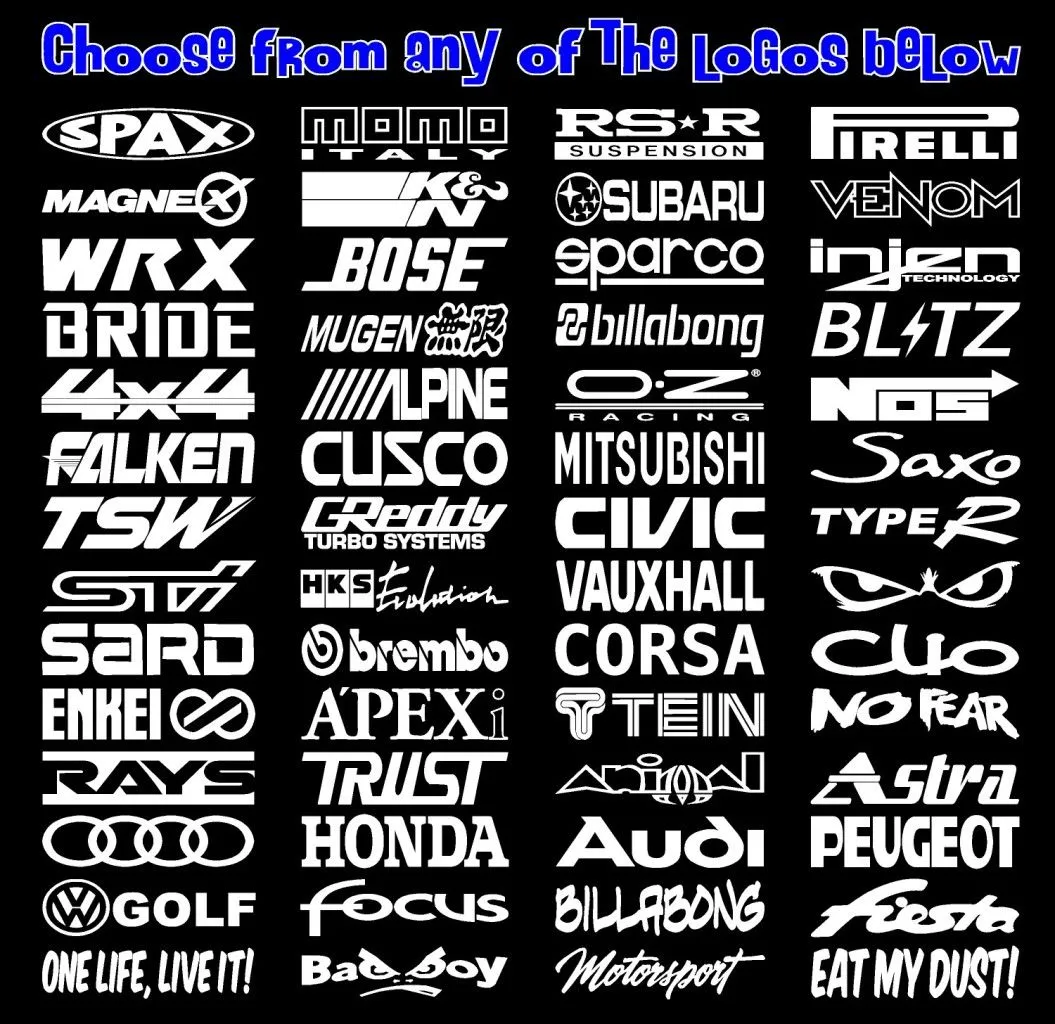 Calcomanias racing tuning - Imagui