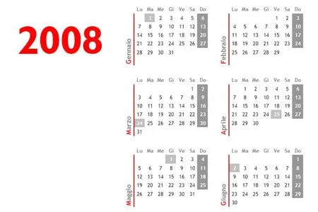 Calendario de 2008 - Imagui