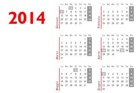 Calendario 2014 da stampare - 17 fotos e imágenes gratis - Imagui