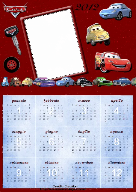 Calendario 2012 de Cars (la película) - 14 fotos e imágenes gratis - Imagui