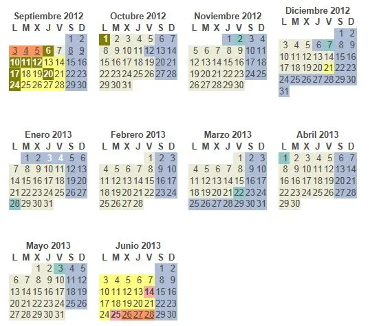 Calendario escolar 2013 sep - Imagui