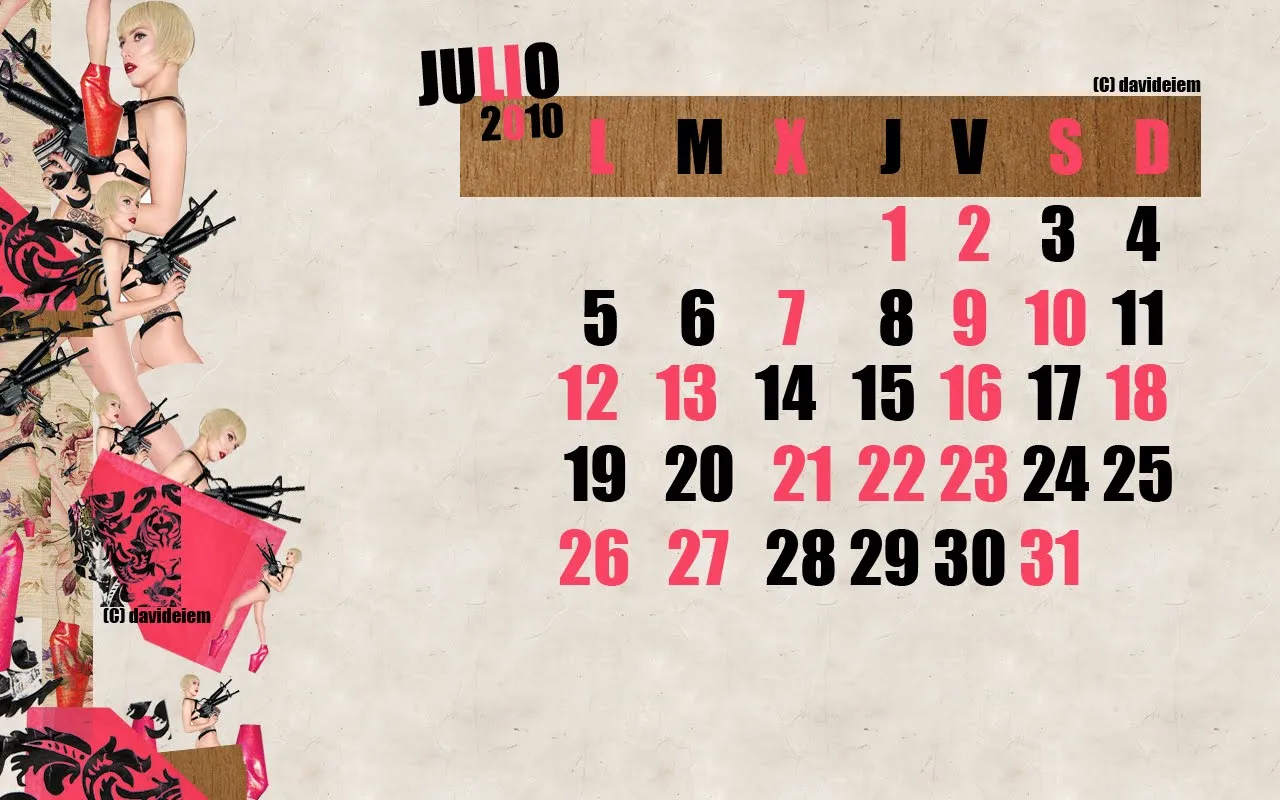 Calendario mes julio 2012 - Imagui