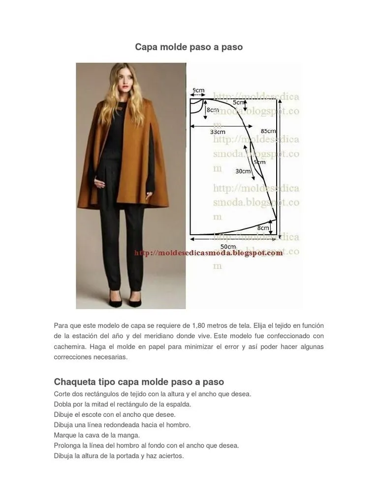 Moldes para hacer capas - Imagui