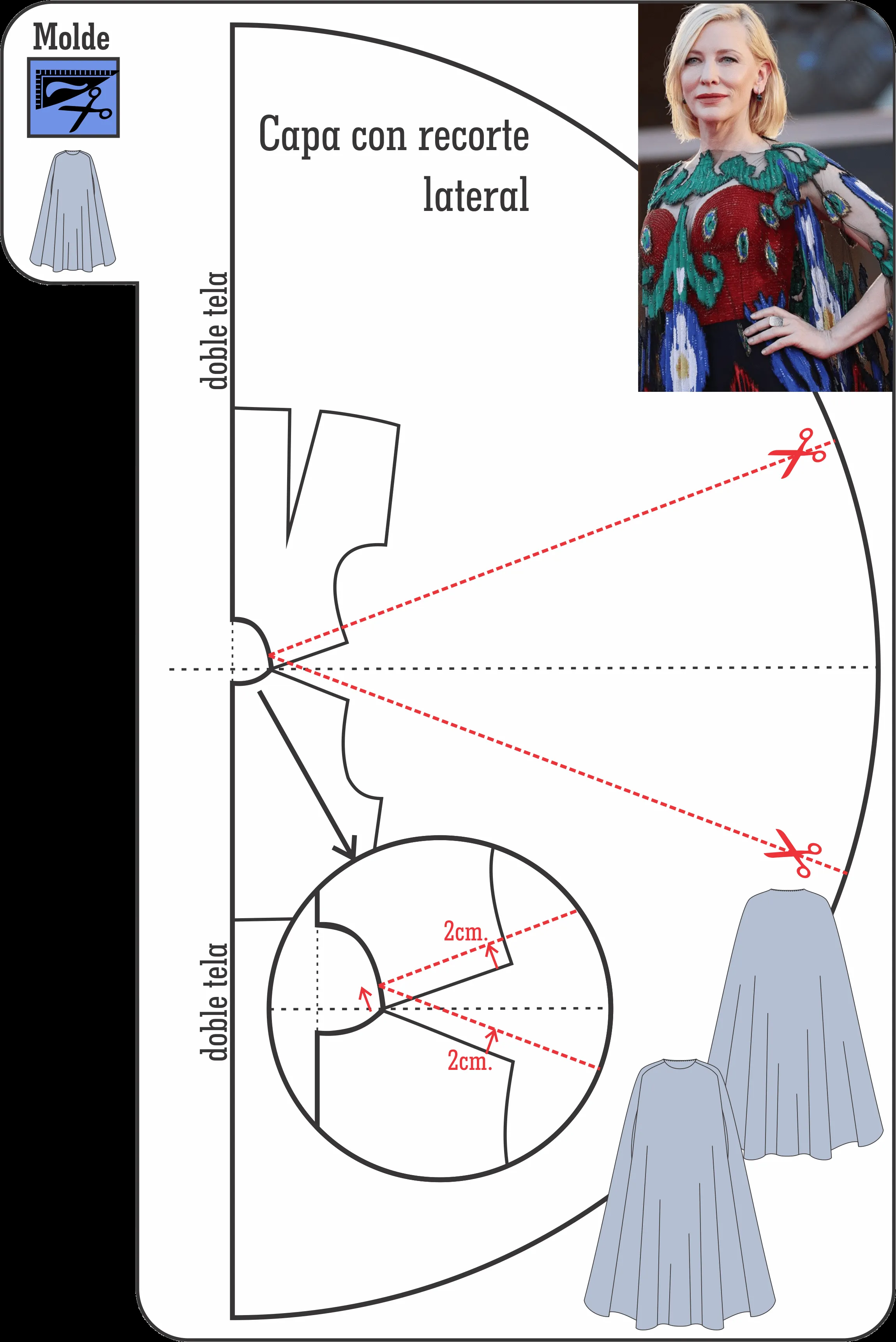 Moldes para hacer capas - Imagui