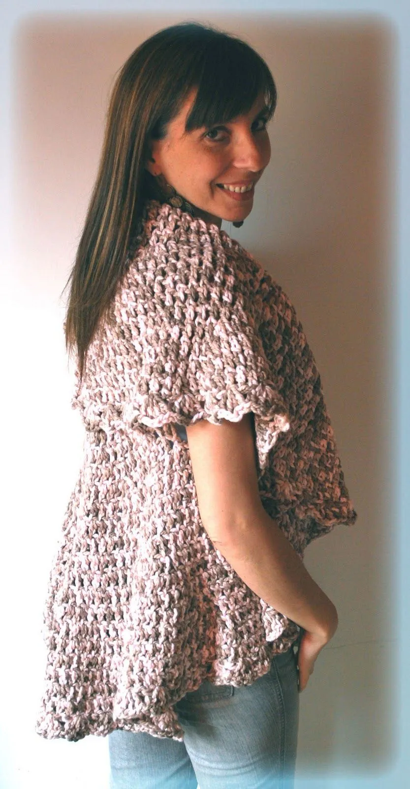 Como hacer un chaleco en crochet redondo - Imagui