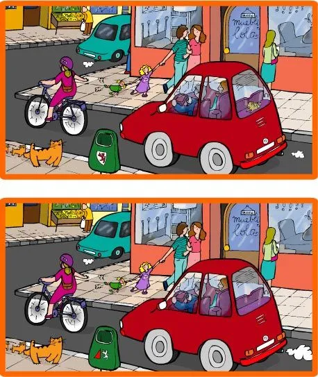 Diferencias entre dos dibujos - Imagui