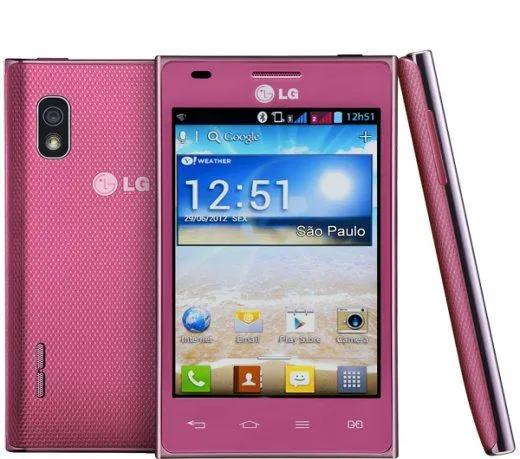 Celular LG rosa - Imagui