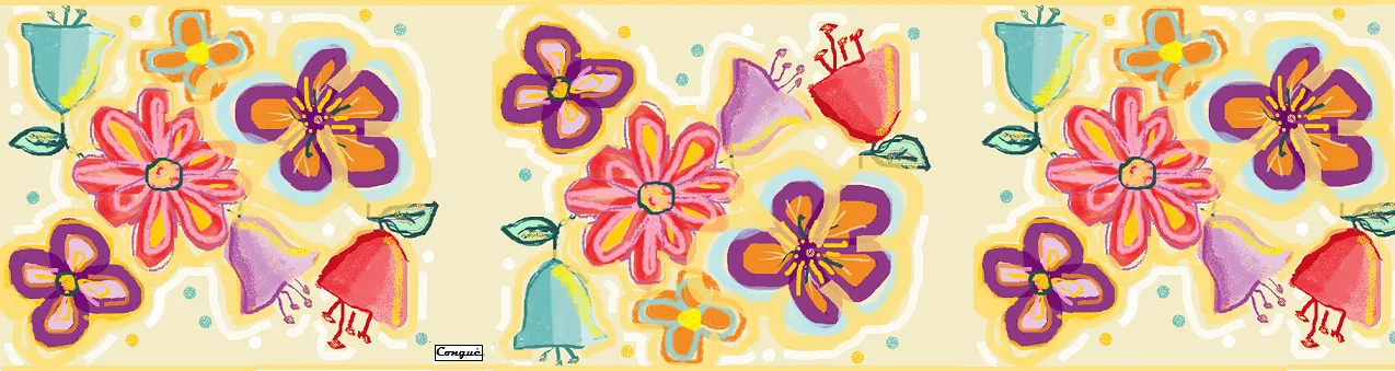 Cenefa de flores - Imagui