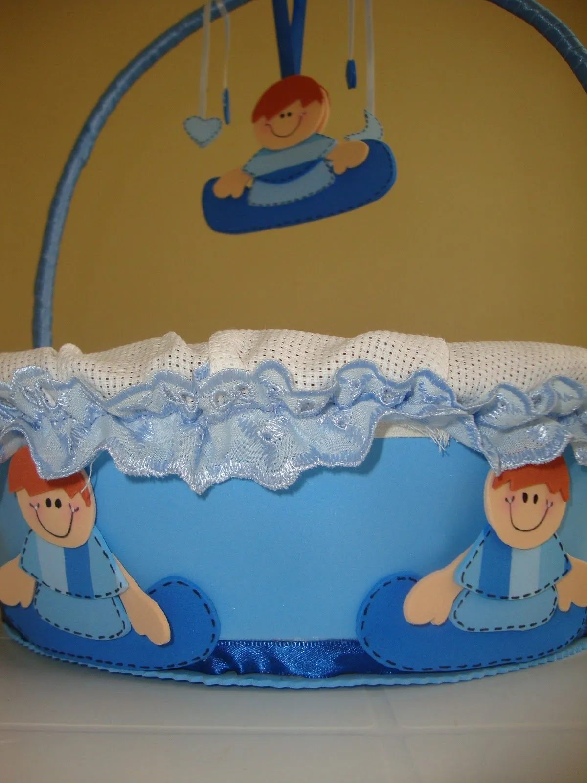 Cestas decoradas de bebé - Imagui