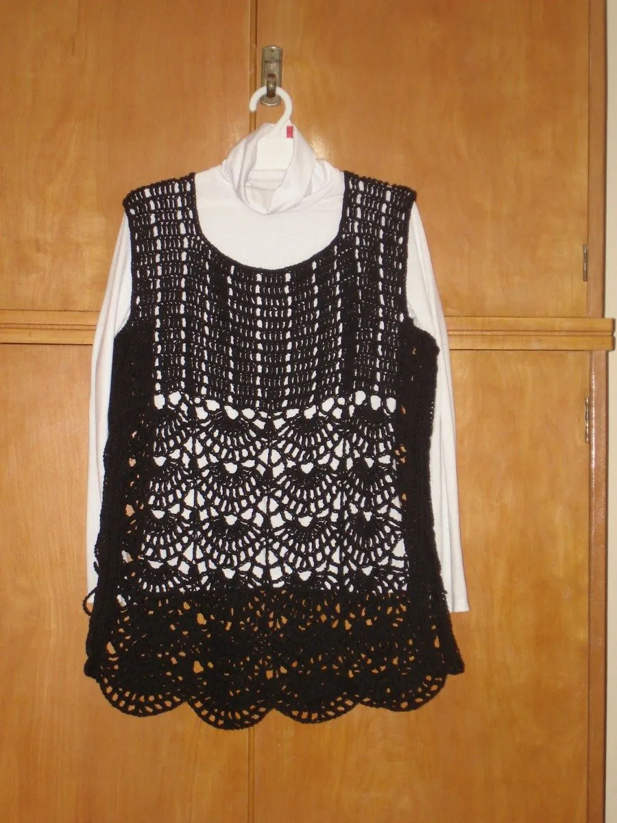 Crochet chaleco calado - Imagui