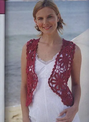 Chaleco calado a crochet paso a paso - Imagui