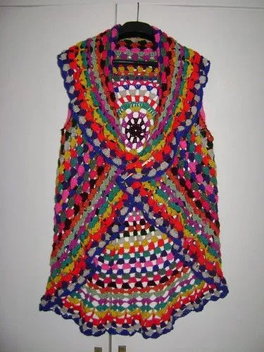 Chaleco crochet circular - Imagui