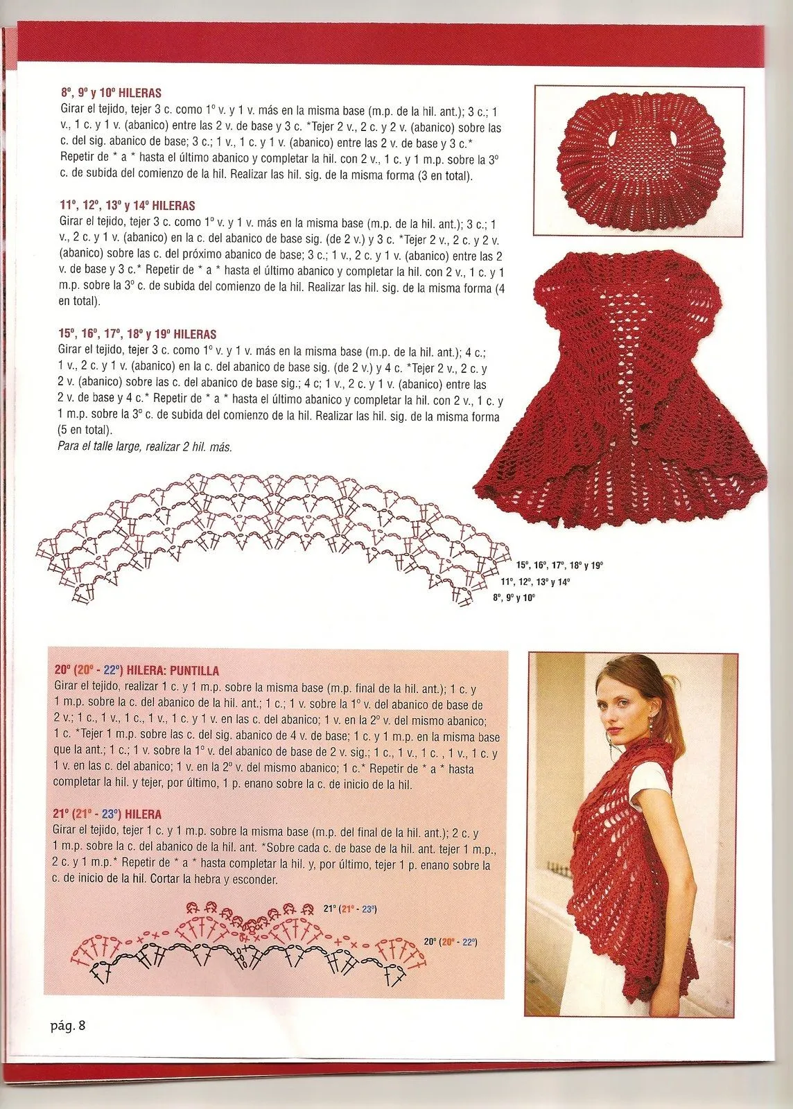 Chaleco circular crochet - Imagui