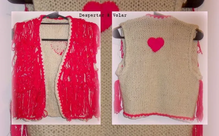 Chalecos tejidos a crochet con flecos - Imagui