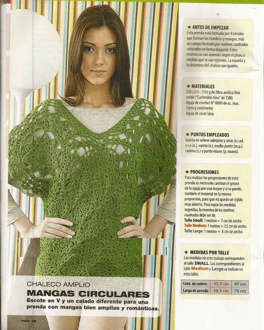 Patrones chalecos sin mangas a crochet - Imagui