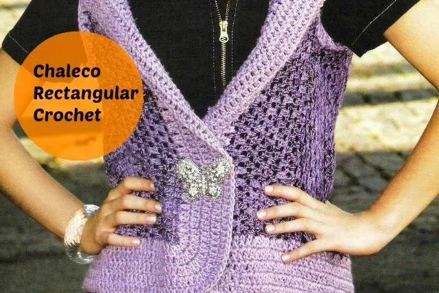 Chaleco a crochet rectangular - Imagui